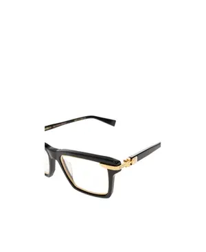 Balmain Logo Flat Mirror Eyeglasses