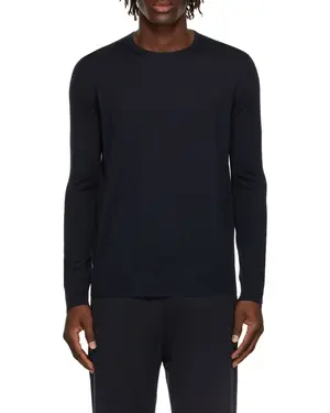 Loro Piana Long-sleeved Crewneck T-shirt - Black