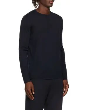 Loro Piana Long-sleeved Crewneck T-shirt - Black
