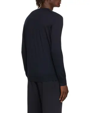Loro Piana Long-sleeved Crewneck T-shirt - Black
