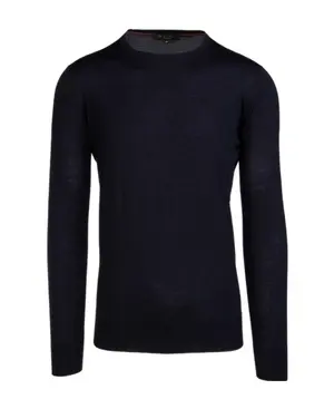 Loro Piana Long-sleeved Crewneck T-shirt - Black