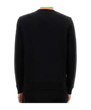 Paul Smith Crewneck Sweatshirt With Printed Zebra Detail - Blackmulticolor