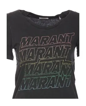 Isabel Marant Étoile Ziliani" Logo Print Crewneck T-shirt