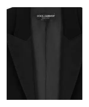 Dolce & Gabbana Gabardine Spencer Tuxedo Jacket - Black