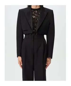 Dolce & Gabbana Gabardine Spencer Tuxedo Jacket - Black