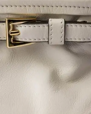 Prada Small Leather Shoulder Bag - White