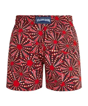 Vilebrequin Moorea Swim Shorts With Pattern - Red