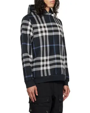 Burberry Checked Jacquard Hoodie