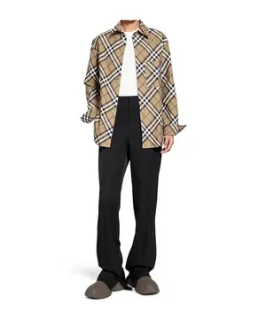 Burberry Check Printed Long Sleeved Shirt