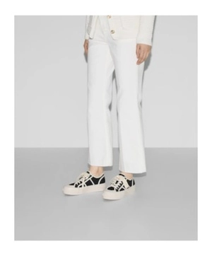 Gucci Monogrammed Low-top Sneakers With Padded Web Detail