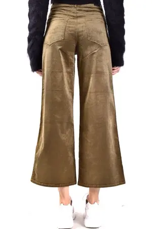 Paige High-waisted Wide-leg Corduroy Pants