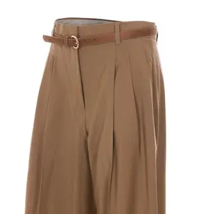 Max Mara Bacio Belted Pleated Trousers