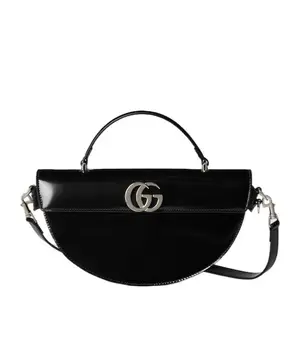 Gucci Small Half-moon Top Handle Bag - Black