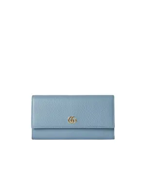 Gucci Double G Continental Wallet - Light Blue