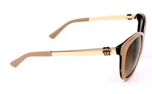 Gucci Logo Detail Cat Eye Sunglasses - Brown