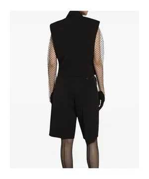 Dolce & Gabbana Double-breasted Gabardine Tuxedo Vest