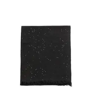 Brunello Cucinelli Sequin-embellished Frayed Scarf - Black