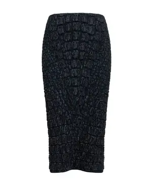 Alaïa Embossed Jacquard Pencil Skirt