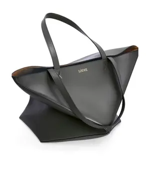 Loewe Puzzle Fold Large Tote Bag - Black