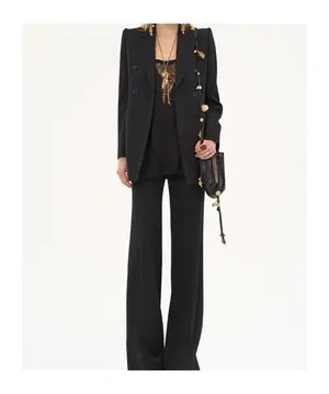 Chloé Double-breasted Tailored Wool Dress