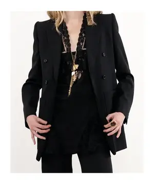 Chloé Double-breasted Tailored Wool Dress