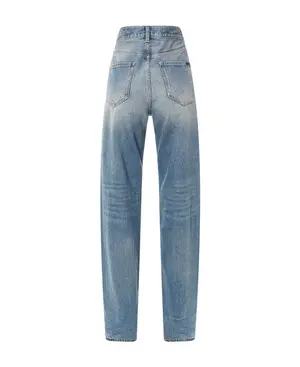 Saint Laurent High-rise Straight-leg Jeans - Blue