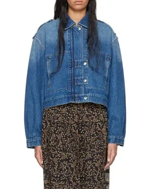 Isabel Marant Étoile Julie Cropped Denim Jacket