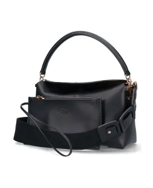 TOD'S Logo Plaque Top Handle Bag