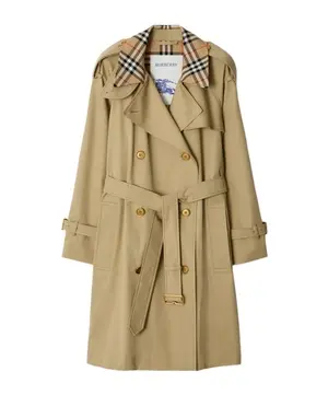 Burberry Double Breasted Belted Trench Coat
