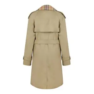 Burberry Double Breasted Belted Trench Coat