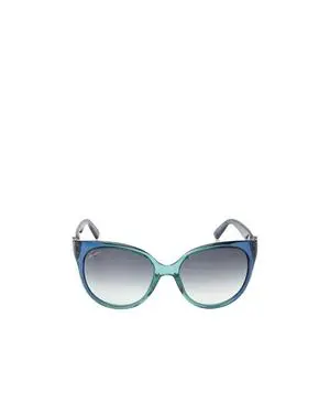 Gucci Logo Detail Cat Eye Sunglasses - Gray