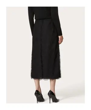 Valentino Garavani Lace Midi Skirt