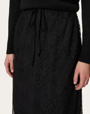 Valentino Garavani Lace Midi Skirt