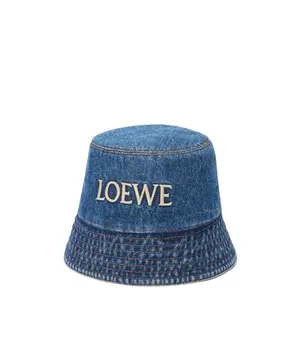 Loewe Denim Bucket Hat - Blue