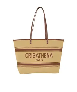 CRISATHENA Large Double Handle Shoulder Bag