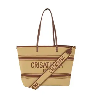 CRISATHENA Large Double Handle Shoulder Bag