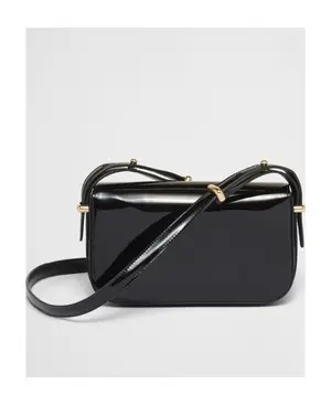 Prada Logo-plaque Foldover Top Shoulder Bag