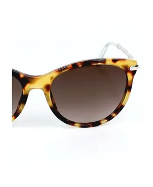 Gucci Tortoiseshell Cat Eye Sunglasses With Logo Detail