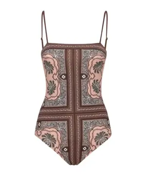 La DoubleJ Elle Printed One Piece Swimsuit - Red