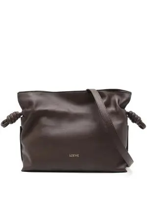 Loewe Medium Flamenco Clutch Bag - Brown