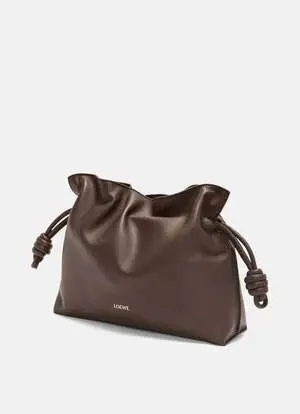 Loewe Medium Flamenco Clutch Bag - Brown