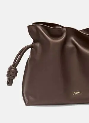 Loewe Medium Flamenco Clutch Bag - Brown