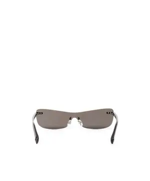 Jacquemus Logo-engraved Rimless Sunglasses - Nude