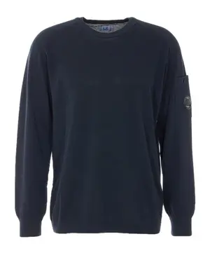 C.P. COMPANY Lens Detailed Crewneck Sweatshirt - Black