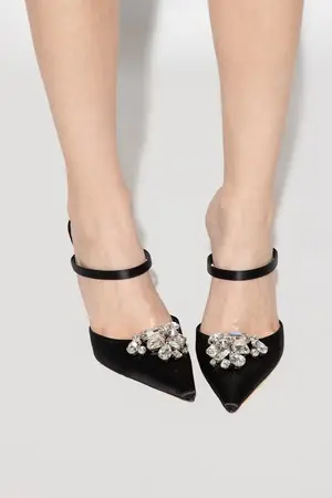 Dolce & Gabbana Embellished Pointed Toe Stiletto Mules