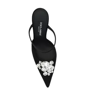 Dolce & Gabbana Embellished Pointed Toe Stiletto Mules