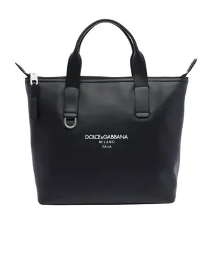 Dolce & Gabbana Logo Printed Small Tote Bag