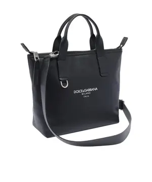 Dolce & Gabbana Logo Printed Small Tote Bag