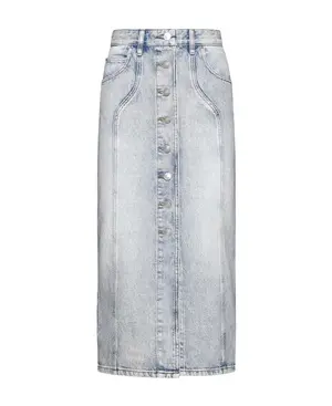 Isabel Marant Étoile Buttoned Midi Skirt - Gray