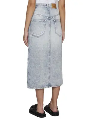 Isabel Marant Étoile Buttoned Midi Skirt - Gray